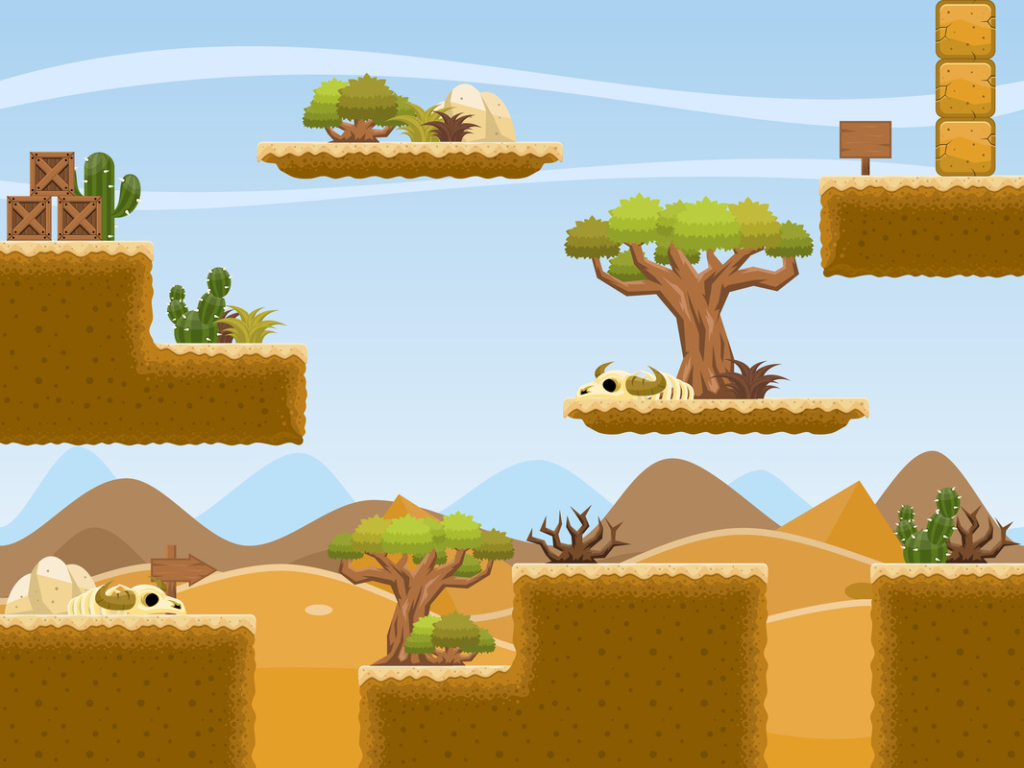 2D textures for desert-style platform games – Playlectric